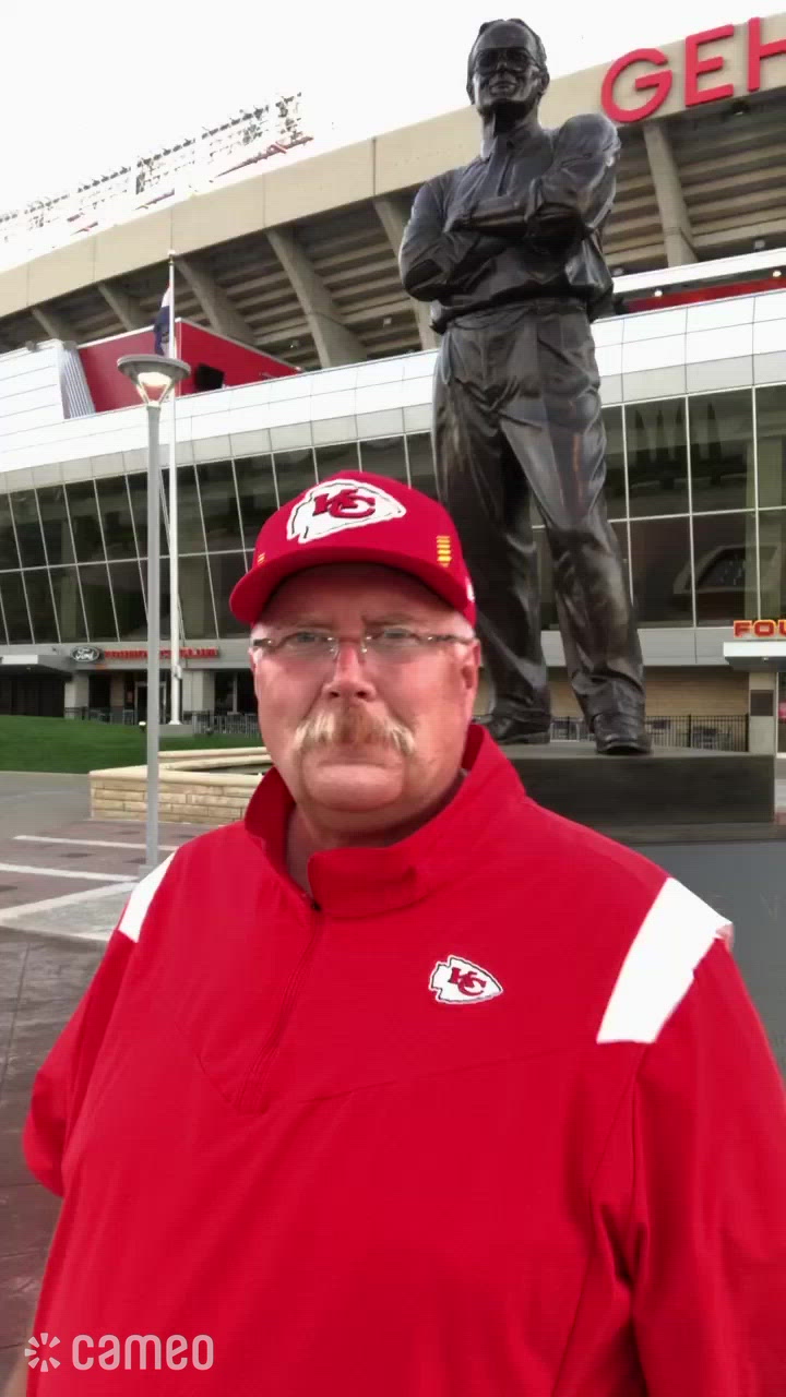 Almost Andy Reid for JohnsonCounty WastewaterCustomer Service | Cameo