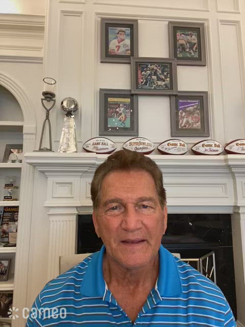 Joe Theismann for Tony Pennington | Cameo